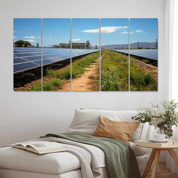 Highland Dunes Solar Panels Renewable Energy I On Canvas 5 Pieces Print ...