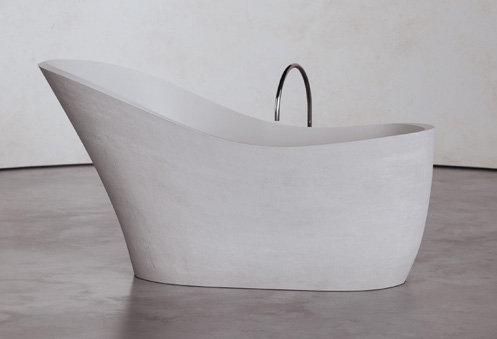 Vast Studio 67.3'' x 29.7'' Freestanding Soaking Cement Bathtub | Wayfair