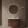 VanityIn 30" American Traditional Natural Walnut Wood Texture Bathroom ...