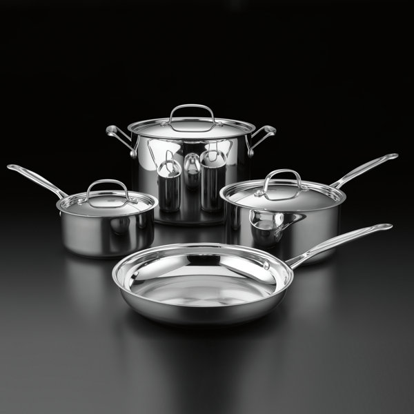 Cuisinart Chef's Classic 7 Piece Stainless Steel Cookware Set & Reviews ...