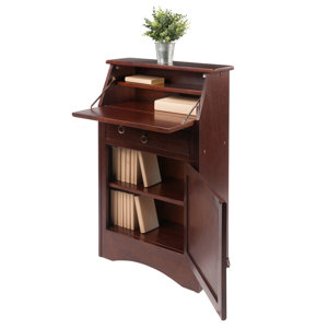 Red Barrel Studio® Baronvil Solid Wood Secretary Desk & Reviews ...