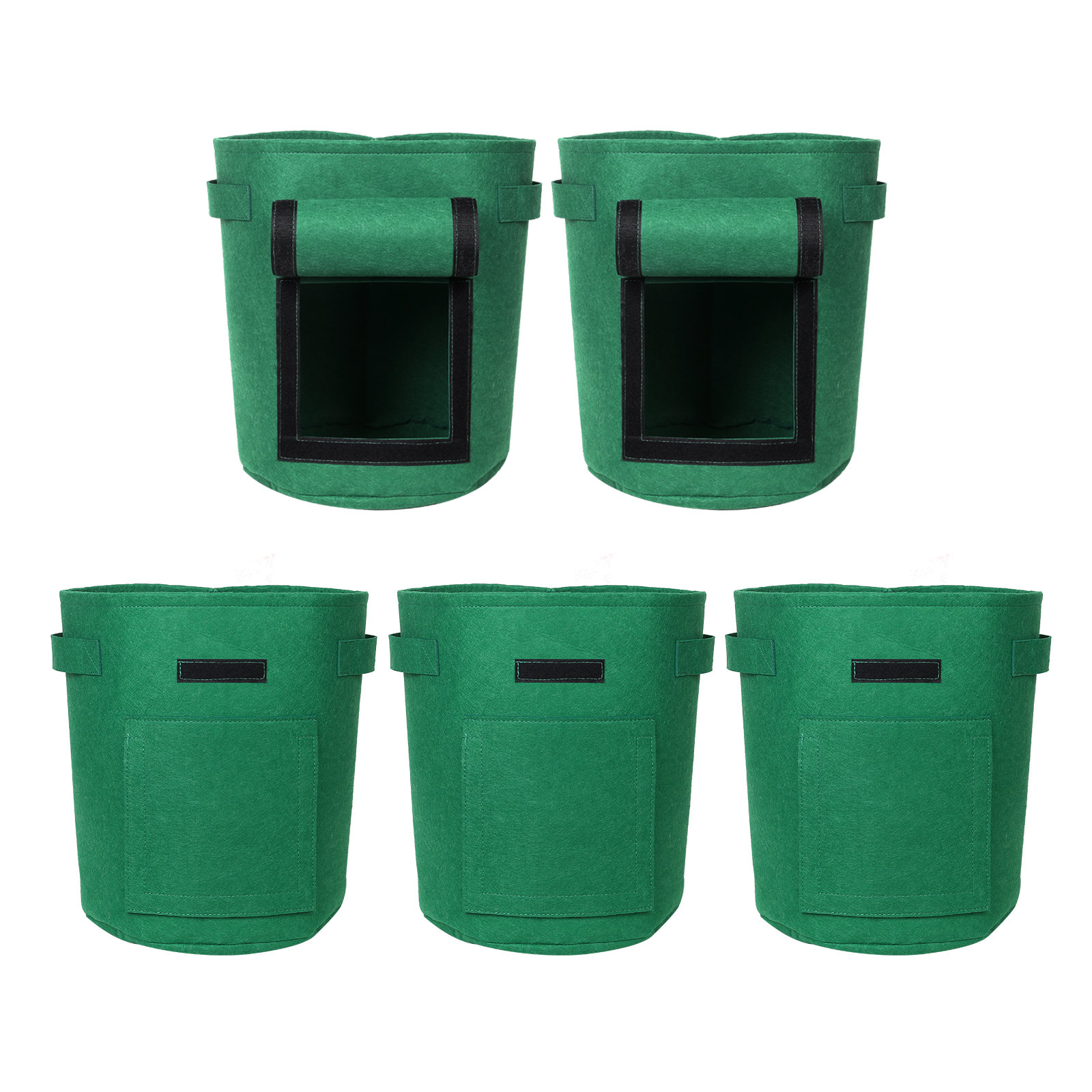 Arlmont & Co. Temika Chemical Fiber Grow Bags with Window | Wayfair