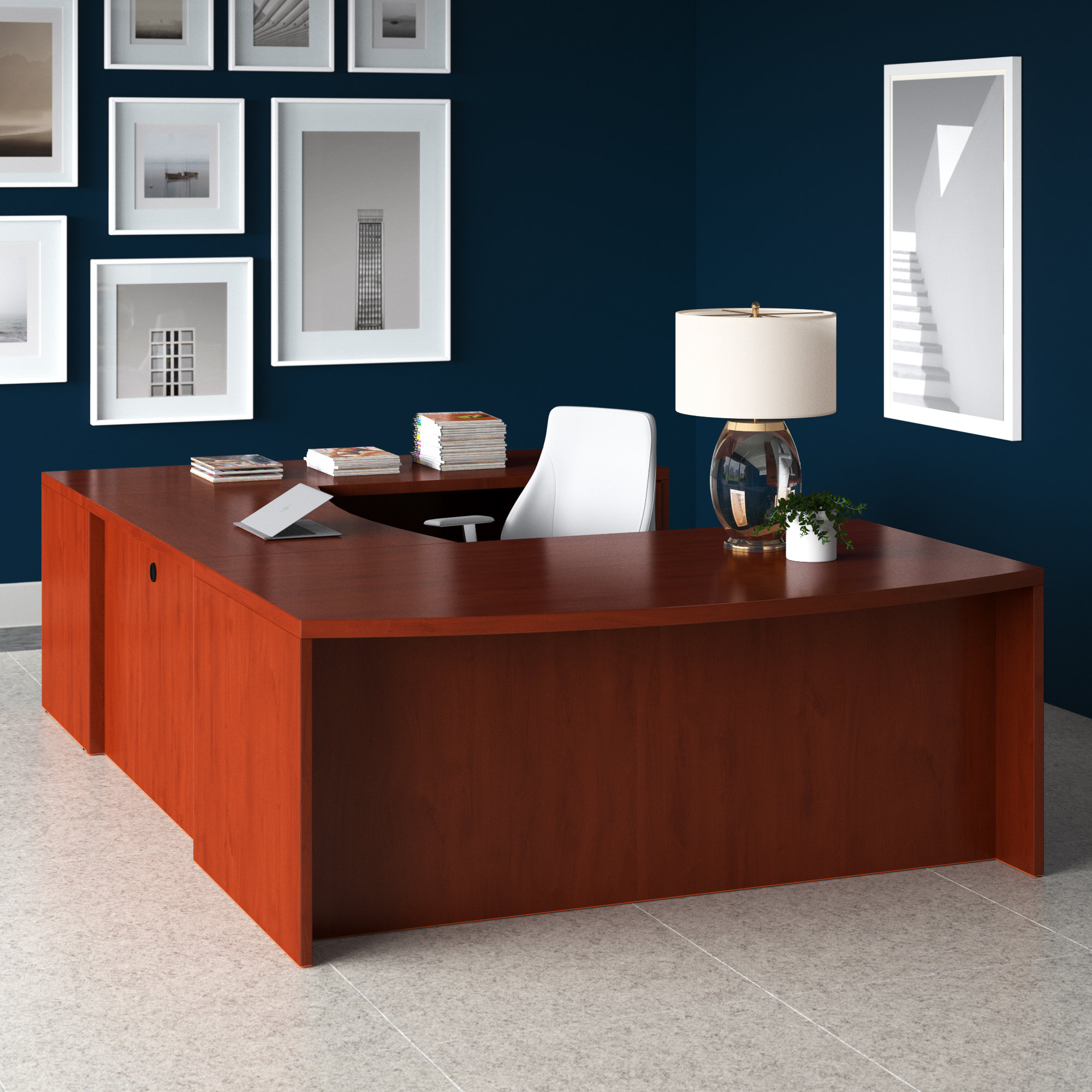 Safco Products Company Mira Series U-Shape Executive Desk | Wayfair