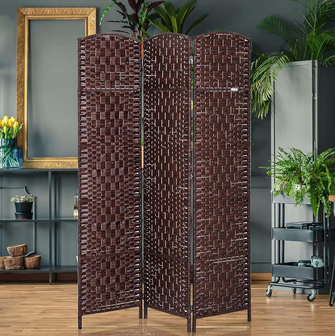 Dakota Fields Room Divider, 3 Panel Folding Privacy Screen, 6FT Tall ...
