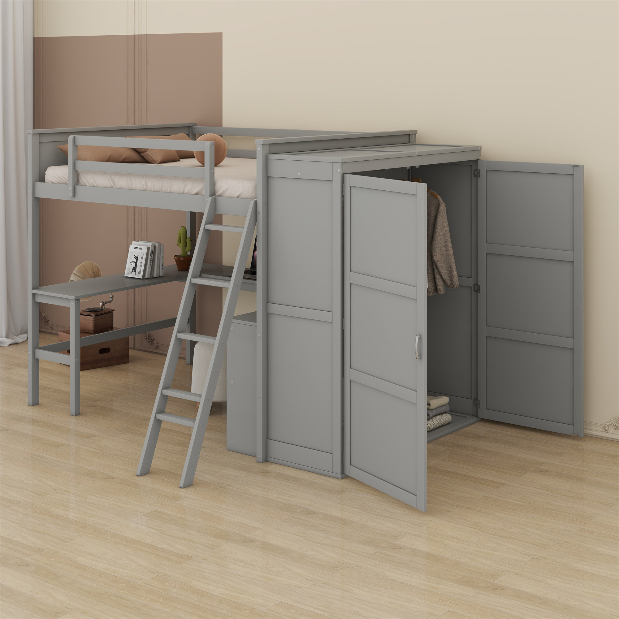 Harriet Bee Jaynee Kids Full Loft Bed | Wayfair