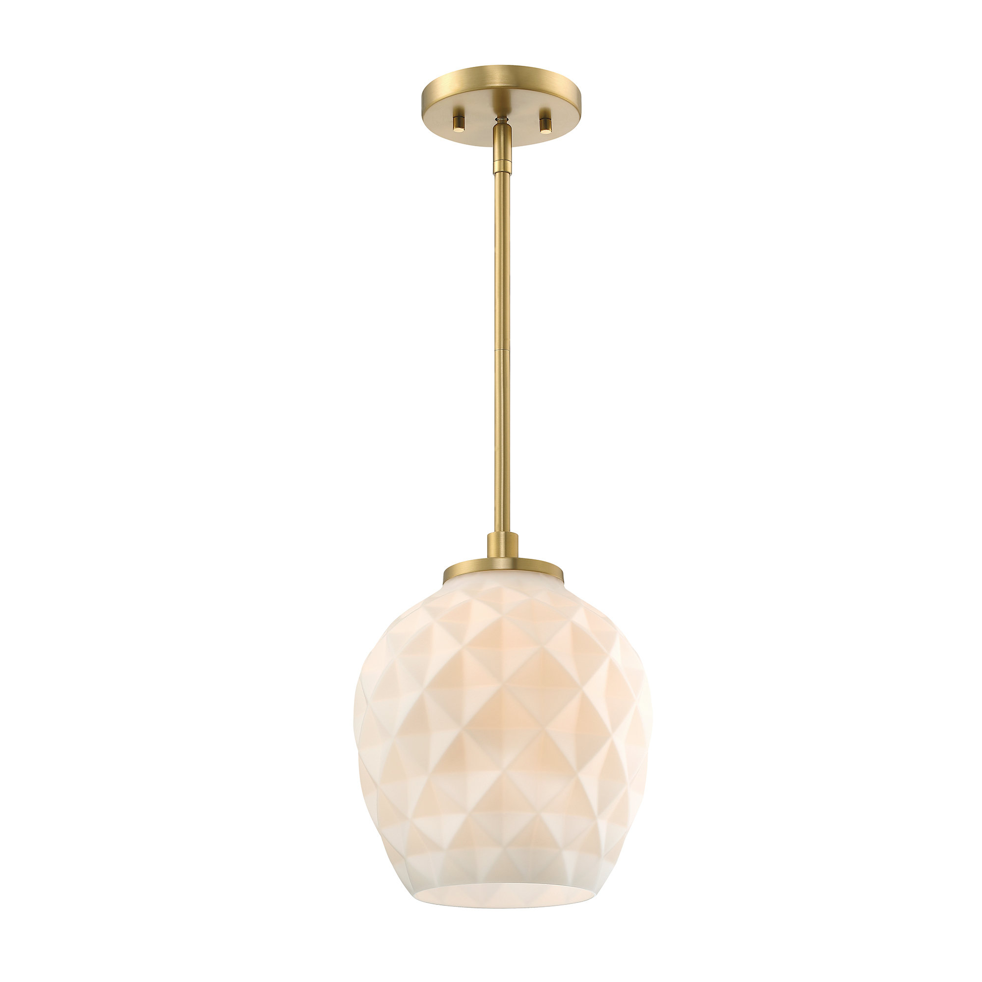 Mercer41 Michia 1 - Light Brushed Gold Pendant & Reviews | Wayfair
