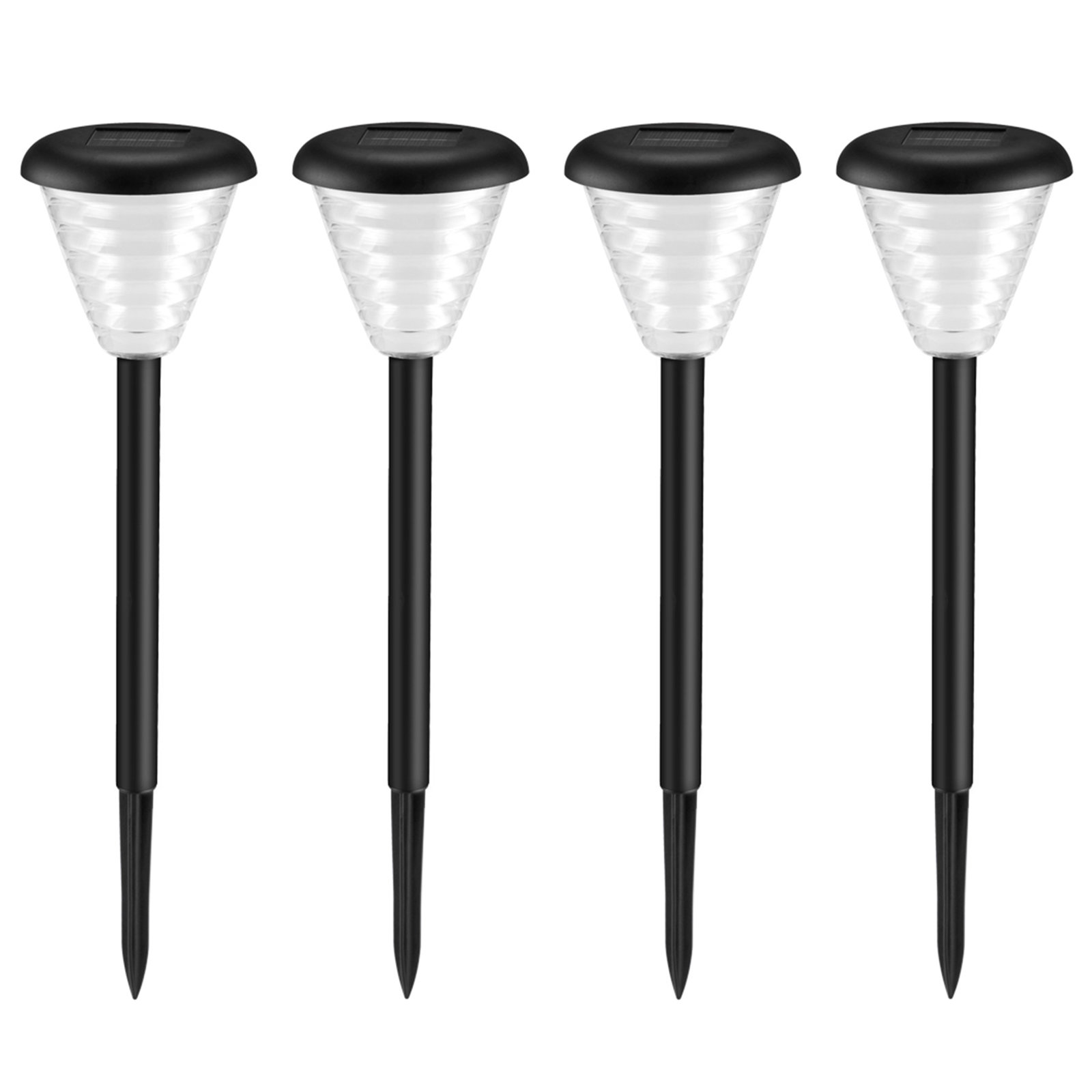 TOMSHOO Black Integrated LED Pathway Light Pack | Wayfair