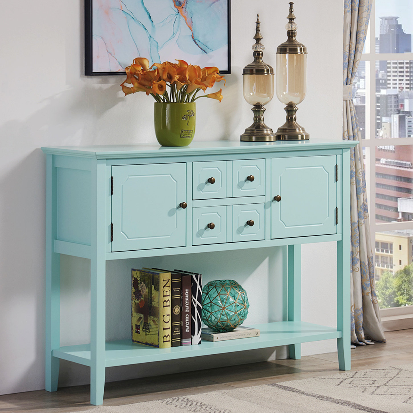 Lark Manor™ Entryway Table With Drawer And Door, Console Table ...