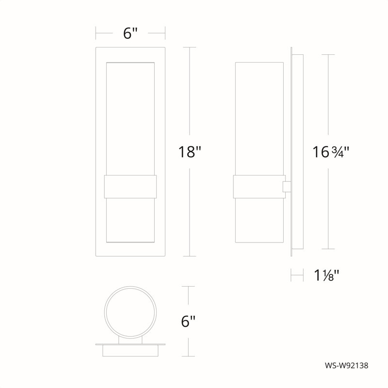 Modern Forms Beacon Aluminum LED Wall Light | Wayfair
