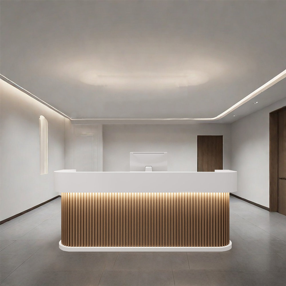 Artistic Soul XKX Premium Furniture Rectangular Modern Front Desk ...