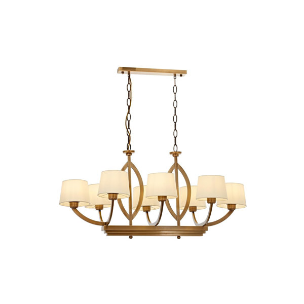 Mercer41 Demps 8 - Light Shaded LED Chandelier | Wayfair.co.uk