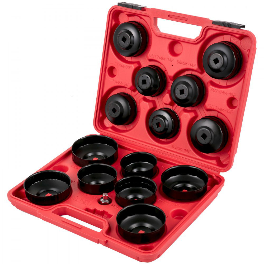 17 Stories Oil Filter Socket Set, 14 Pcs Oil Filter Wrench Set, Sturdy ...