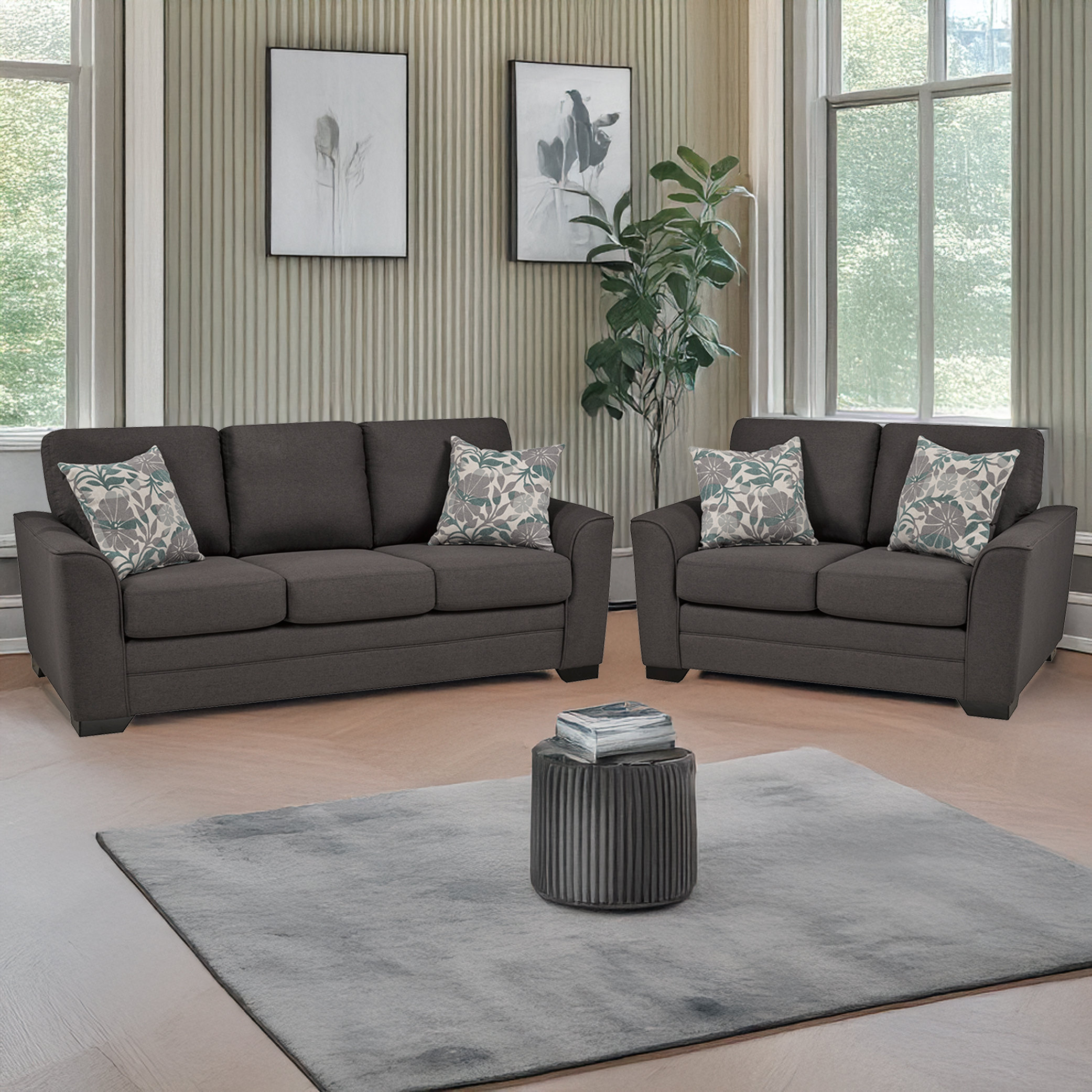 Red Barrel Studio Beauchamp Fabric Sofa & Loveseat Set - Wayfair Canada
