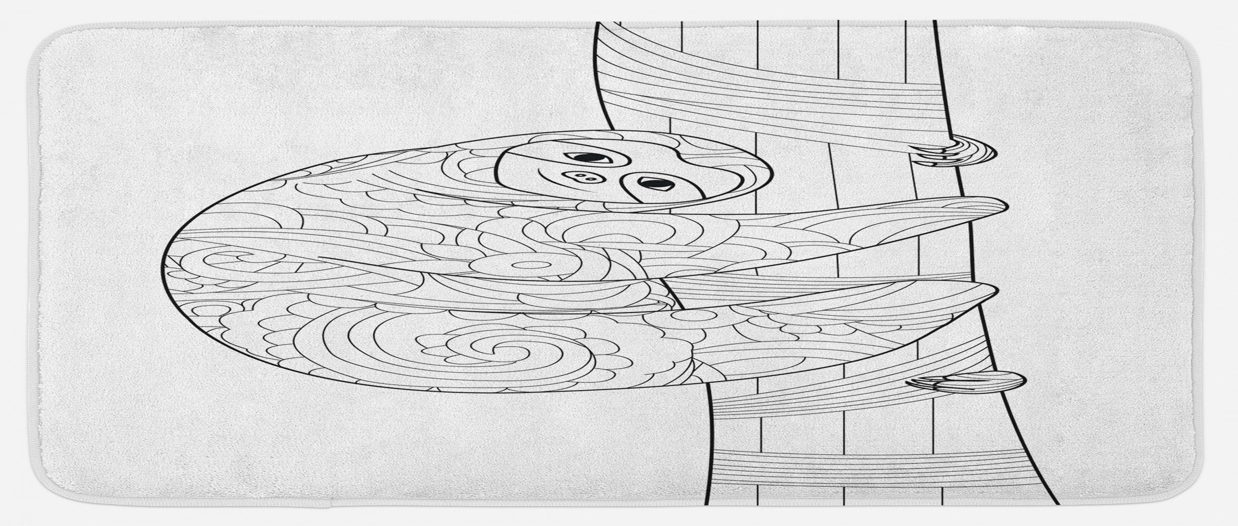 East Urban Home Sloth Animal Outline On Branch With Ornate Details ...