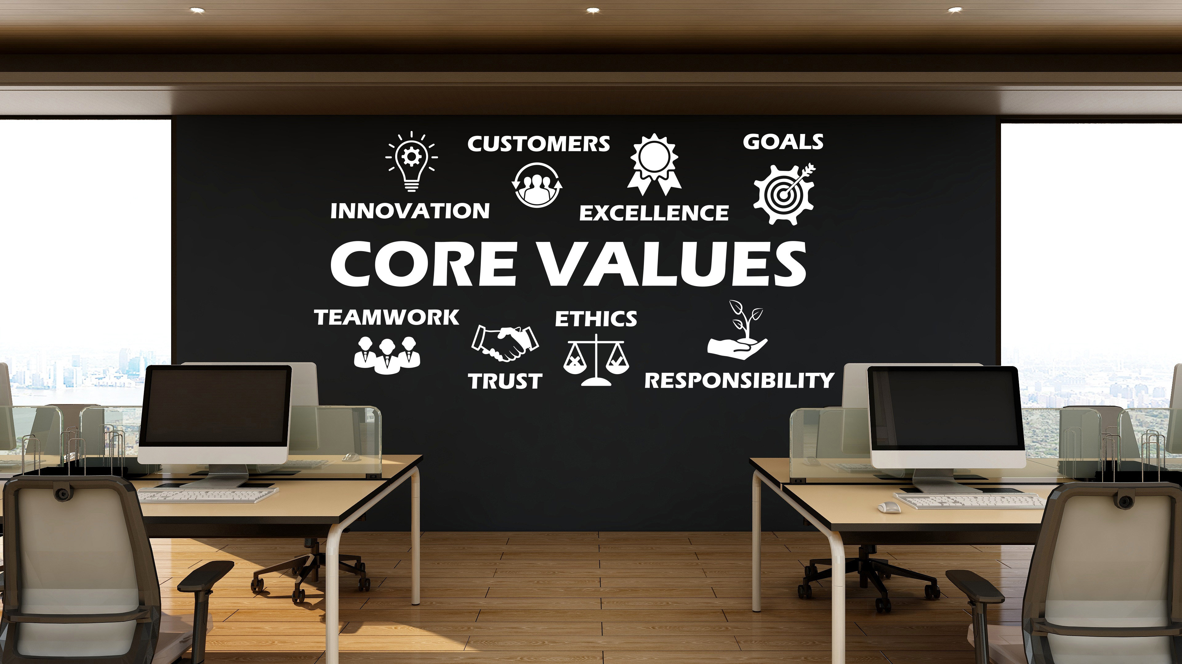 Trinx Core Value Office Wall Decal | Wayfair