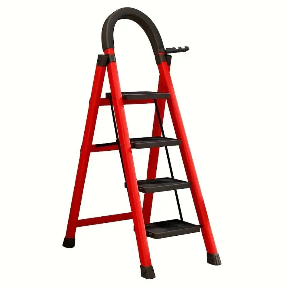 WFX Utility™ 2/3/4 Step Foldable Carbon Steel Ladder - Upgraded Anti ...