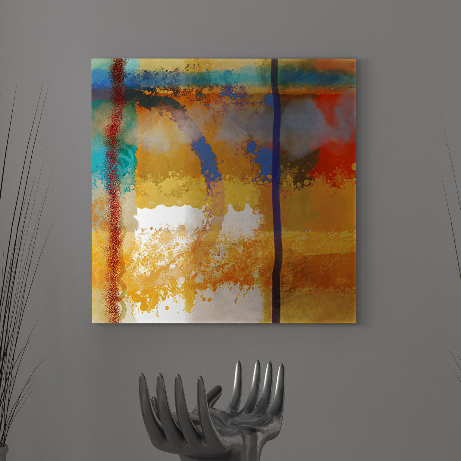 Orren Ellis Quick Choice Modern Contemporary Decorative Colourful Wall ...