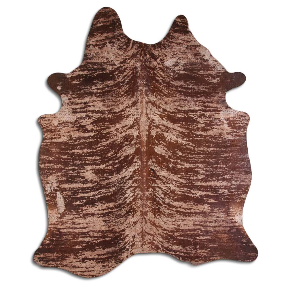 Foundry Select Tapis en cuir de vache Novelty 7 pi x 7 pi Tapasi ...