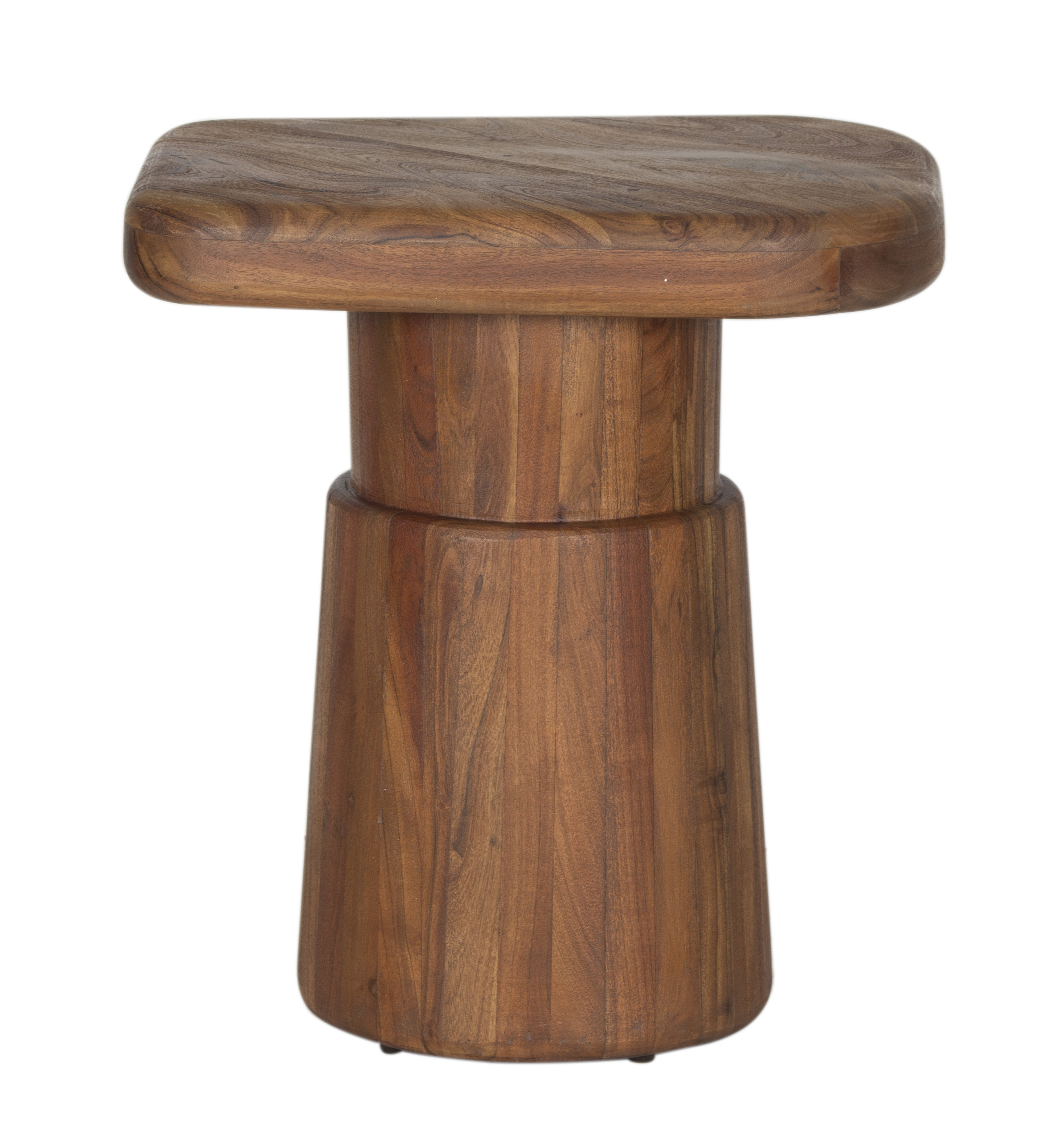 Loon Peak® Ekta Solid Acacia Wood End Table, Brown | Wayfair