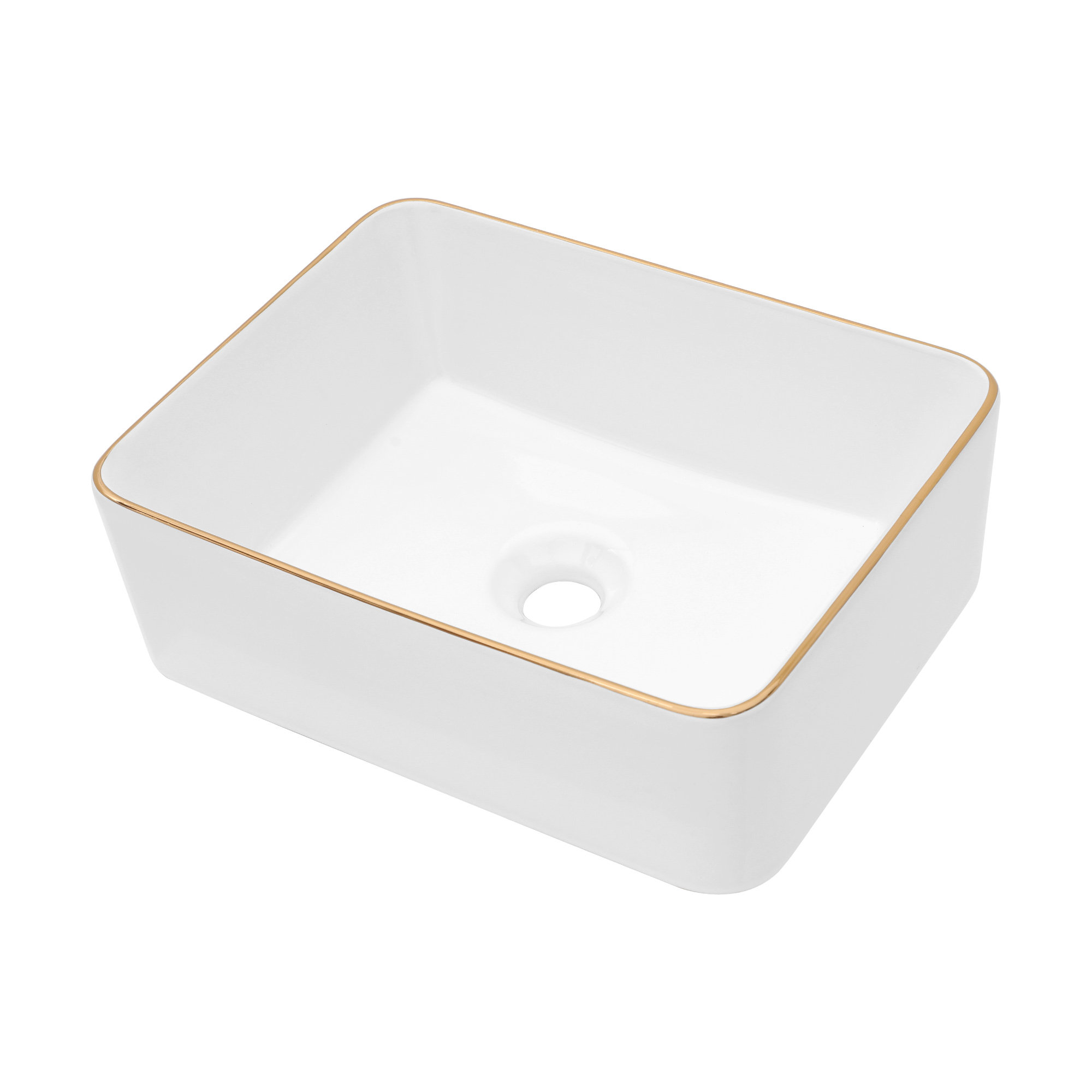 Lordear 16" x 12'' Bathroom Vessel Sink Above Counter Sink Bathroom ...