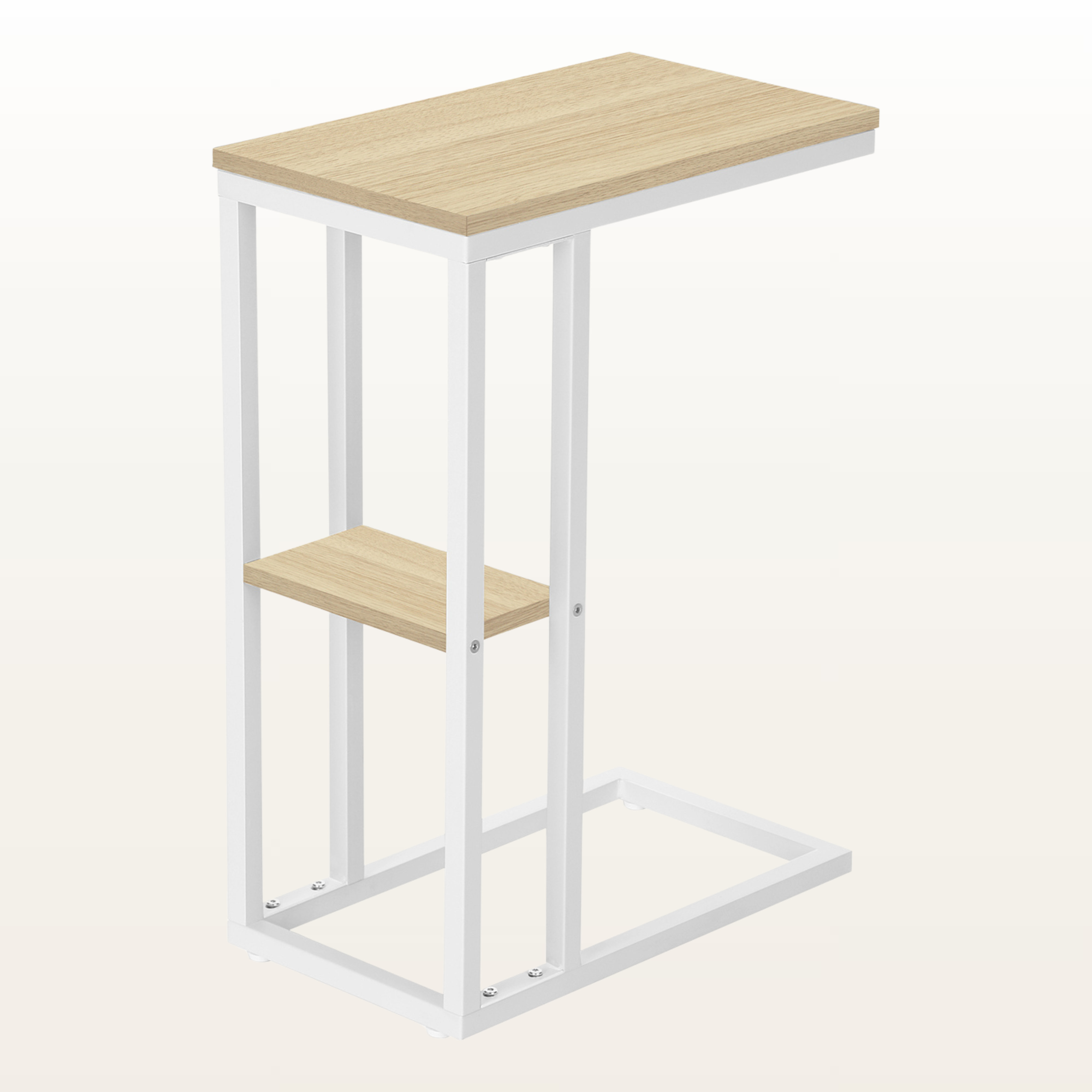 Ebern Designs Zig C-shaped - White Metal | Wayfair