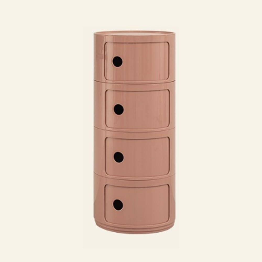 Latitude Run® 4 Tiers Round Storage Drawers – Stackable Round ...