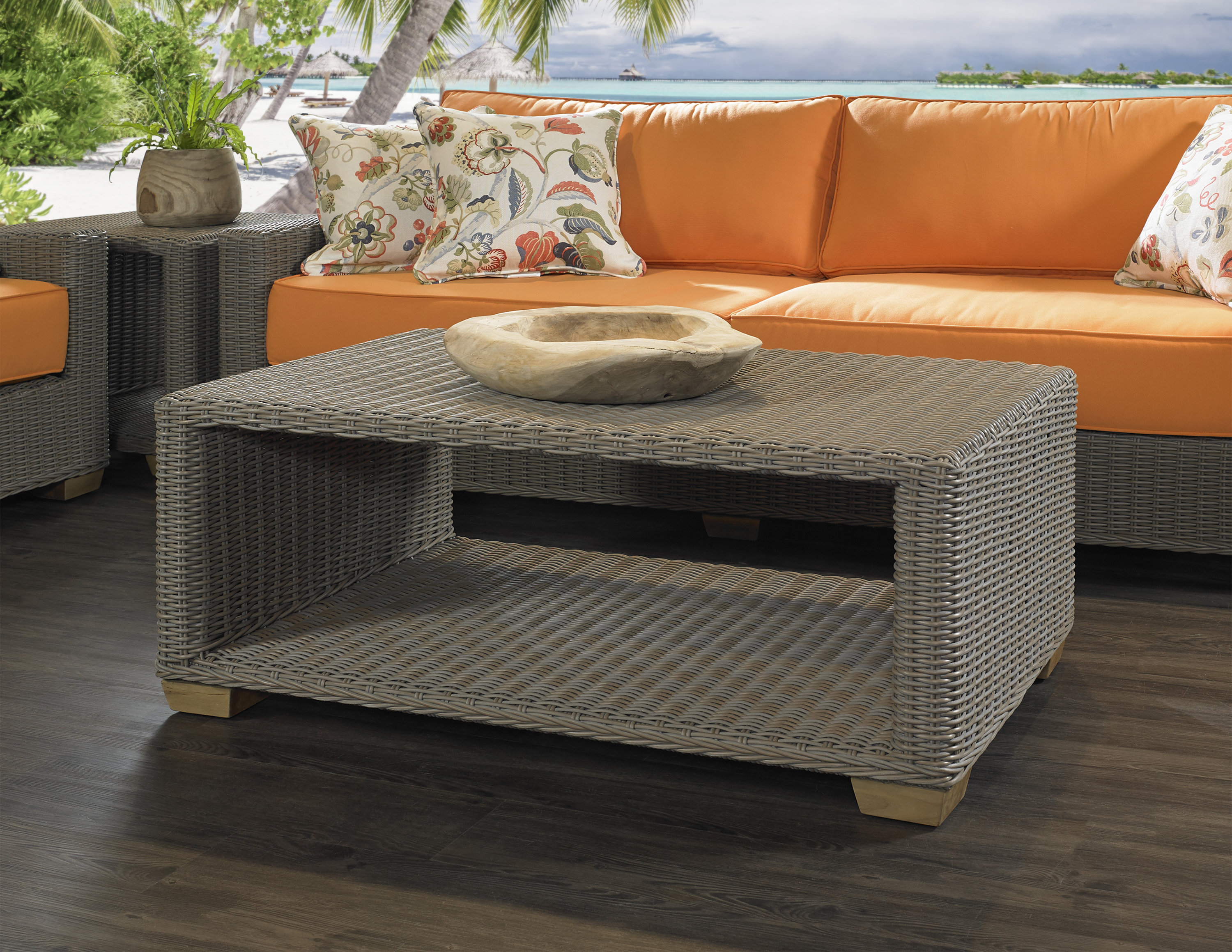 Rosecliff Heights Arialle Wicker Coffee Table - Wayfair Canada