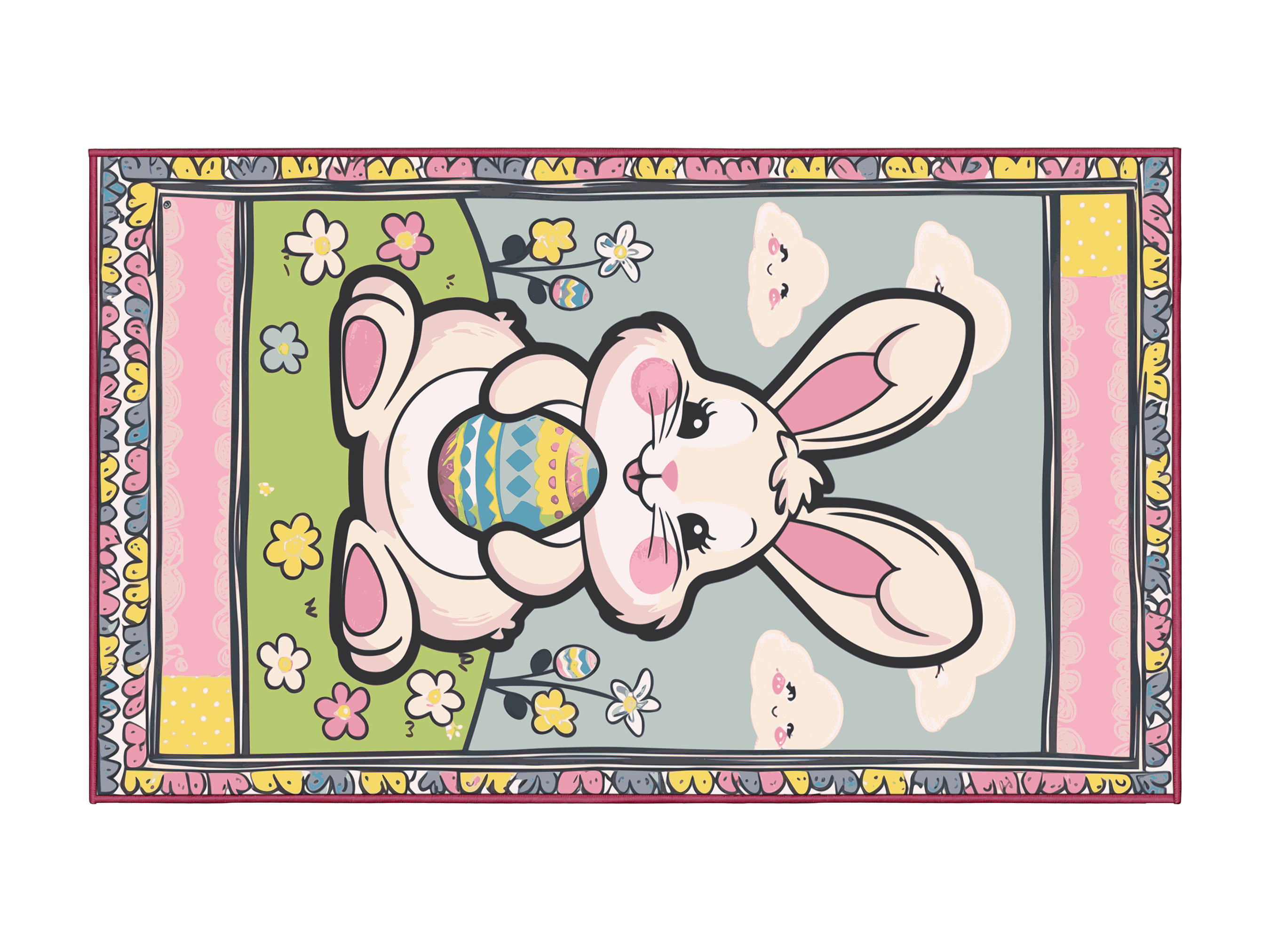 The Holiday Aisle® Easter Spring Holiday Rug | Wayfair