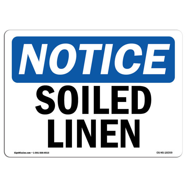 SignMission Soiled Linen Sign | Wayfair