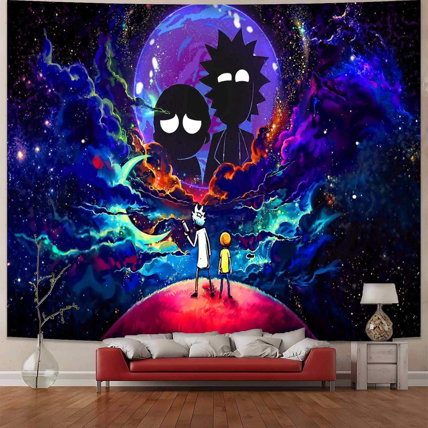 RAPTIZ Space Wall Tapestry Hippie Anime Poster For Bedroom Aesthetics ...