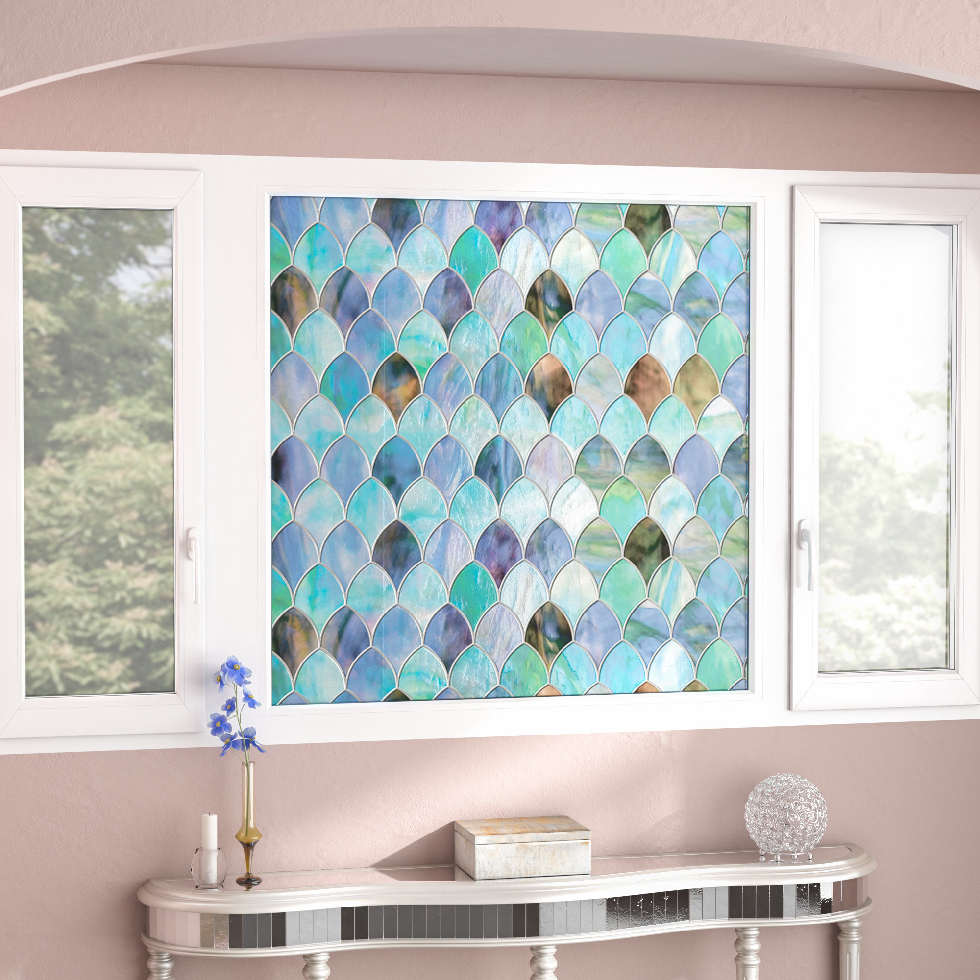 Willa Arlo™ Interiors Fredrika Peacock Window Decal & Reviews | Wayfair