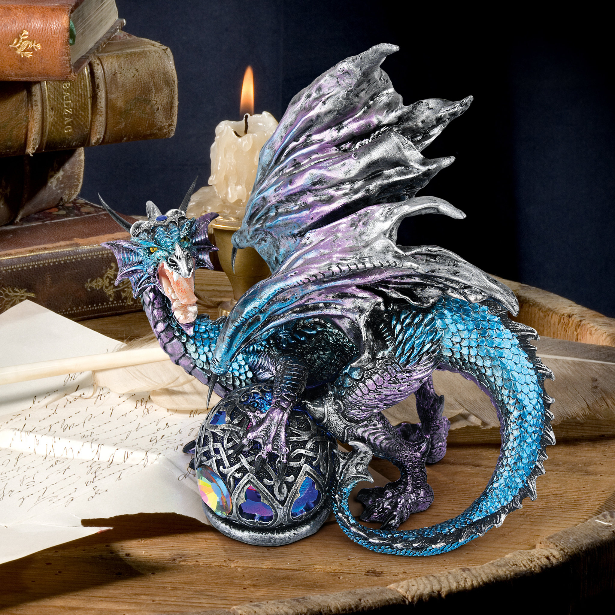 Design Toscano Fanged Shadow Gothic Dragon Figurine & Reviews | Wayfair