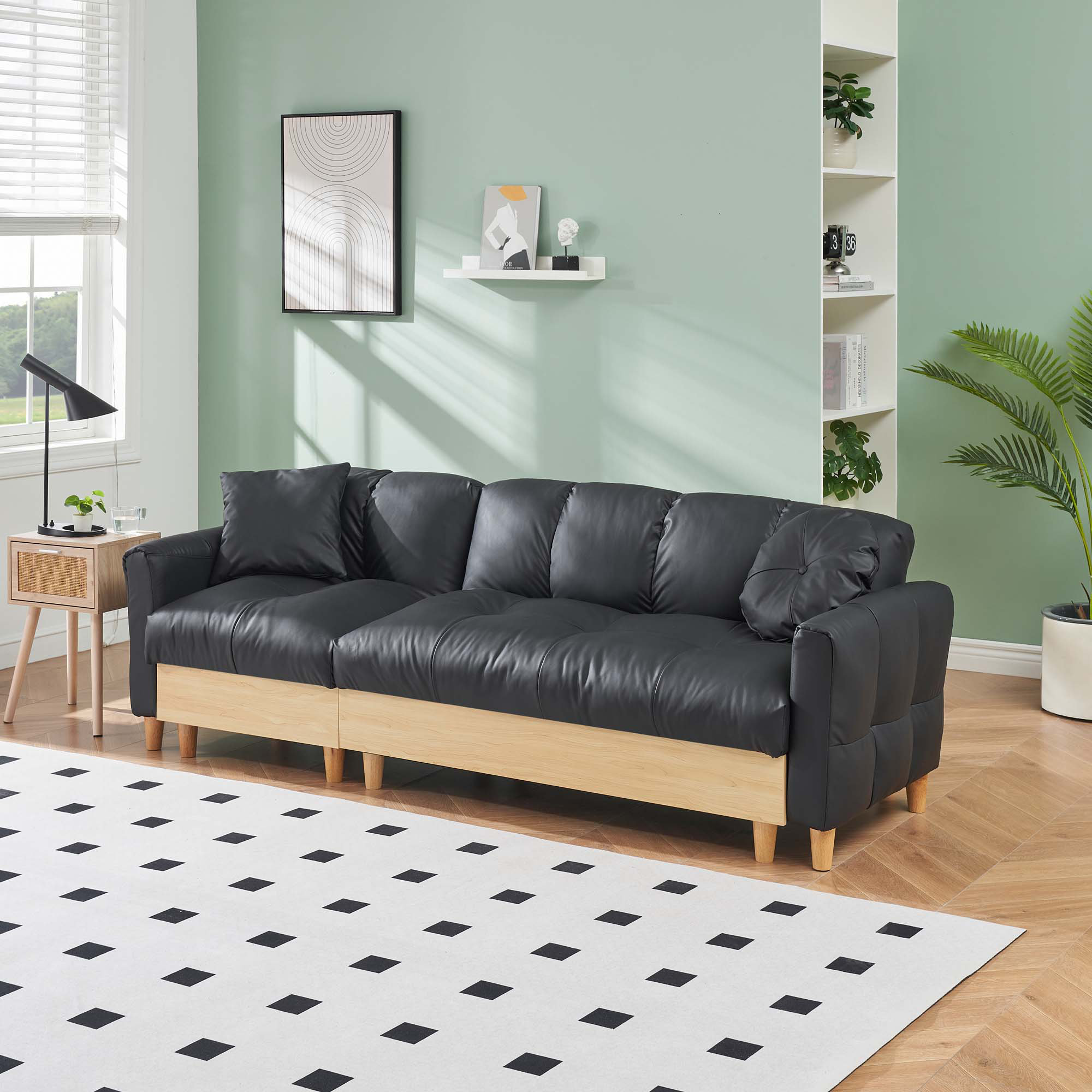 Latitude Run® 86.61" Technology Cloth Sofa | Wayfair