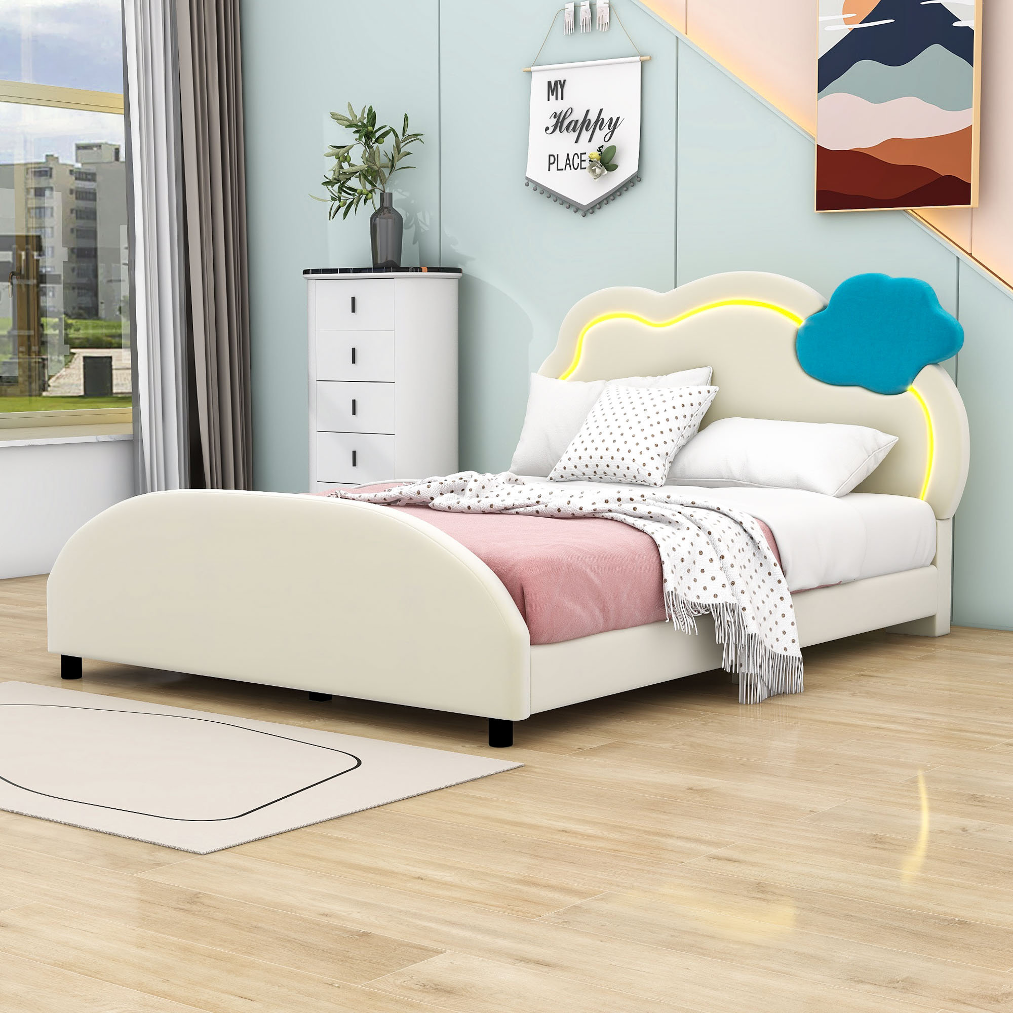 Isabelle & Max™ Aleicia Upholstered Sleigh Bed | Wayfair