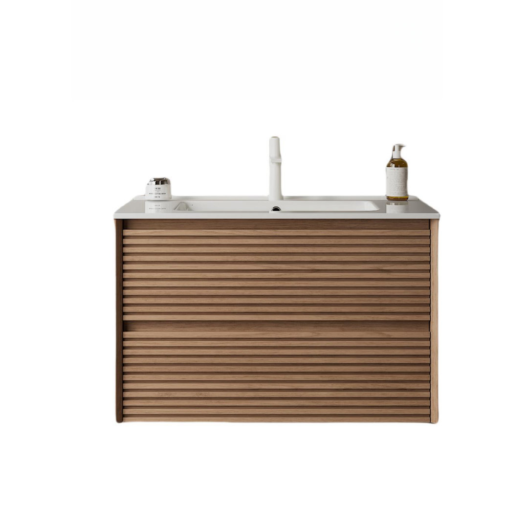 Ebern Designs Chanea 30'' Wall-Mounted Single Bathroom Vanity,Plywood ...