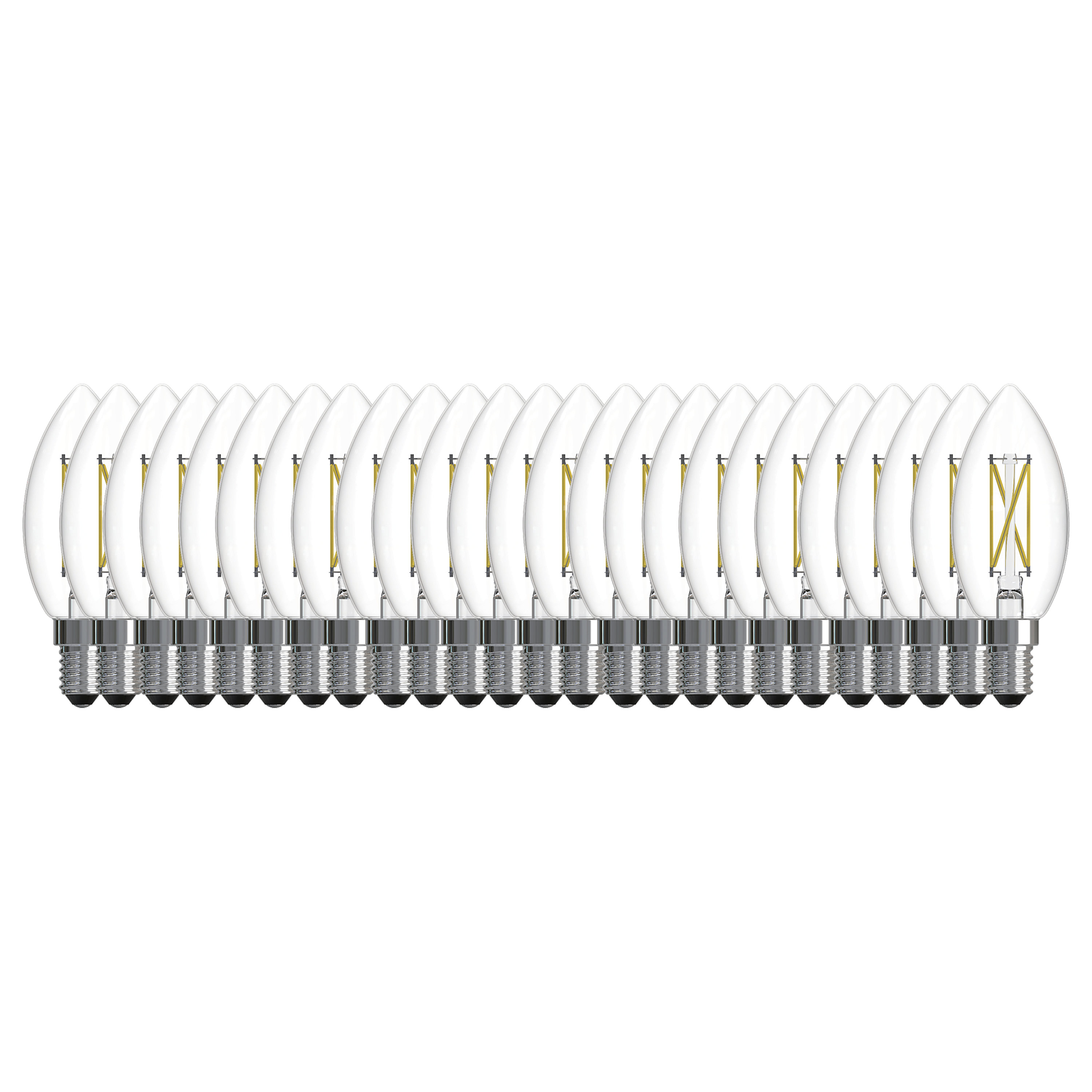 Bulbrite Industries Bulbrite 5.1 Watt Dimmable B11 LED Filament With Clear Finish And Candelabra ...