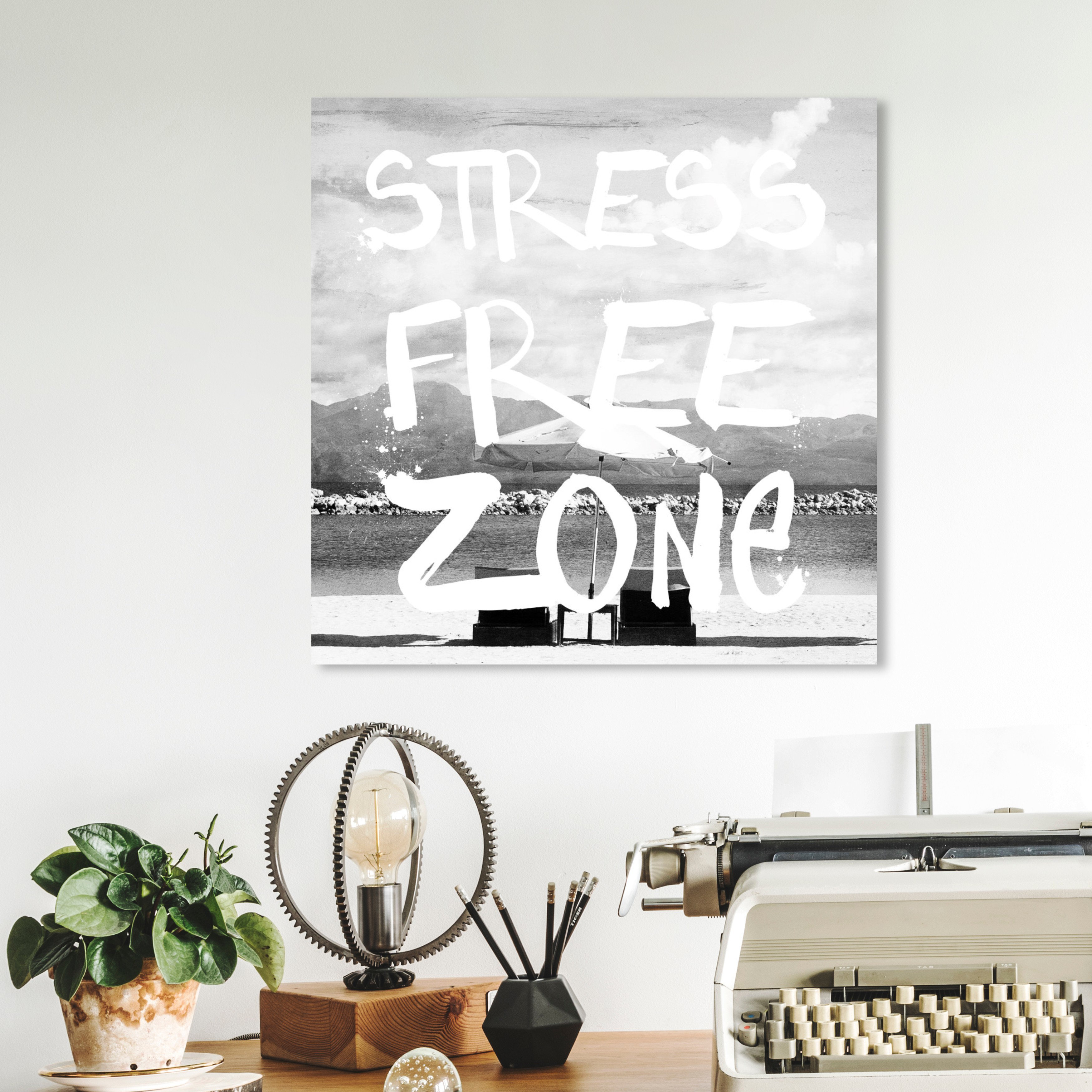Wrought Studio " Stress Free Zone " | Wayfair