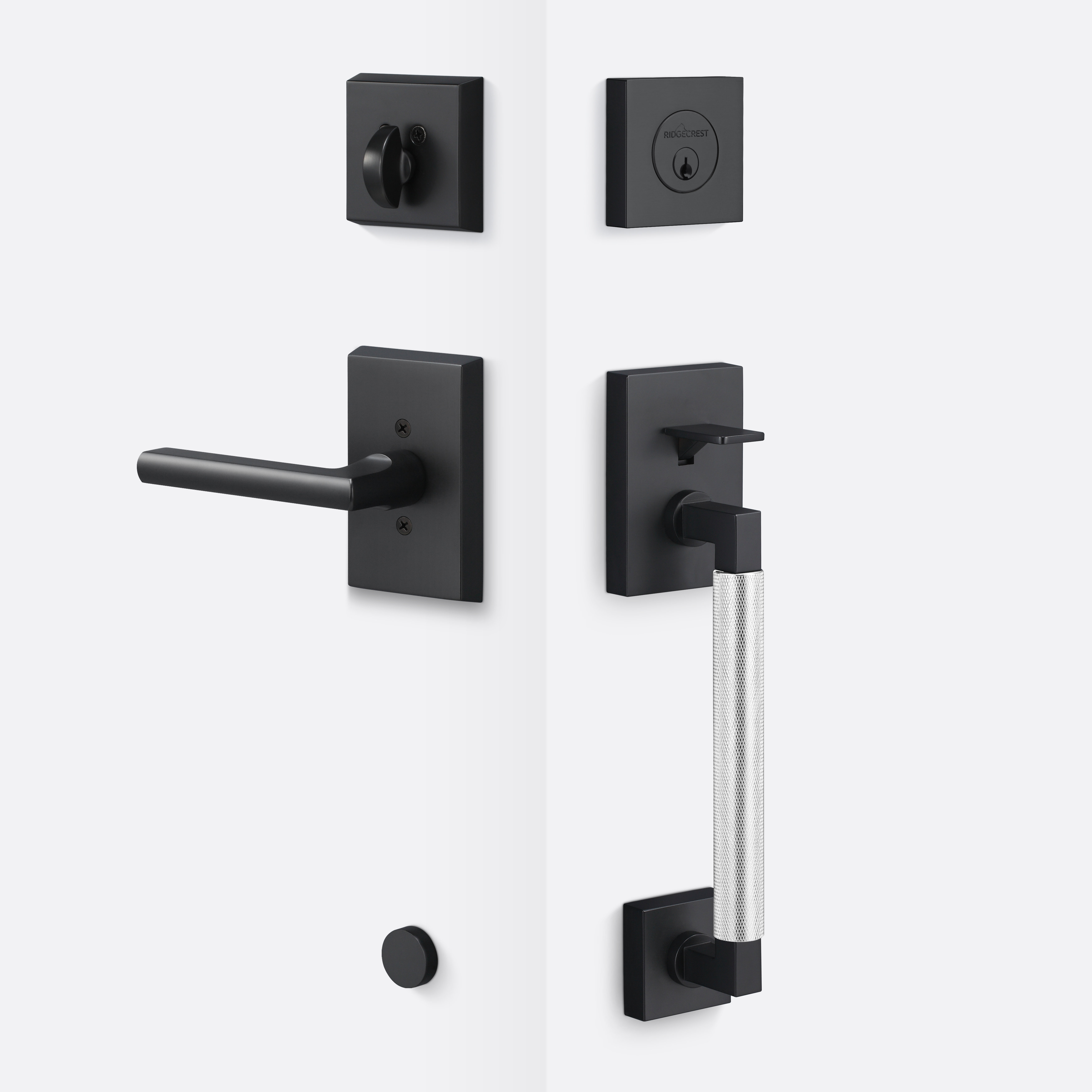 Sure-Loc Hardware Roma Handleset With Logan Trim And Knurled Grip | Wayfair