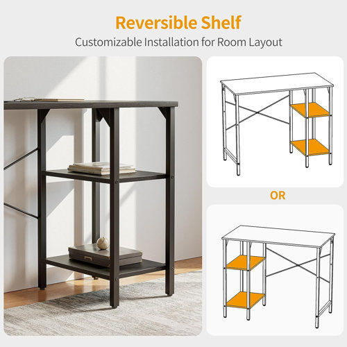 Inbox Zero Wydmire Desk & Reviews | Wayfair