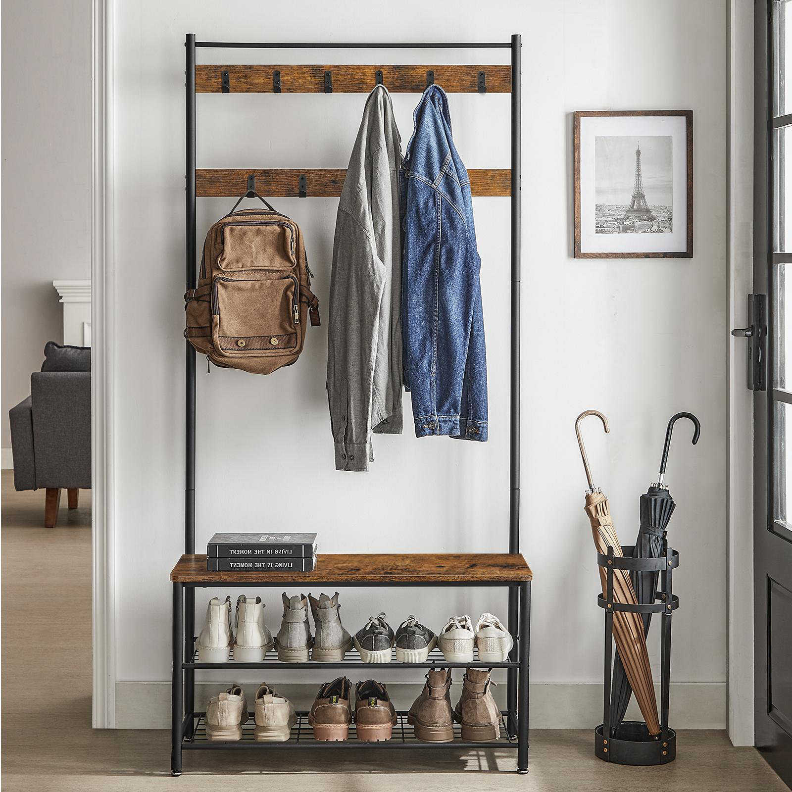 17 Stories Nathyn Hall Tree with Shoe Storage - Wayfair Canada