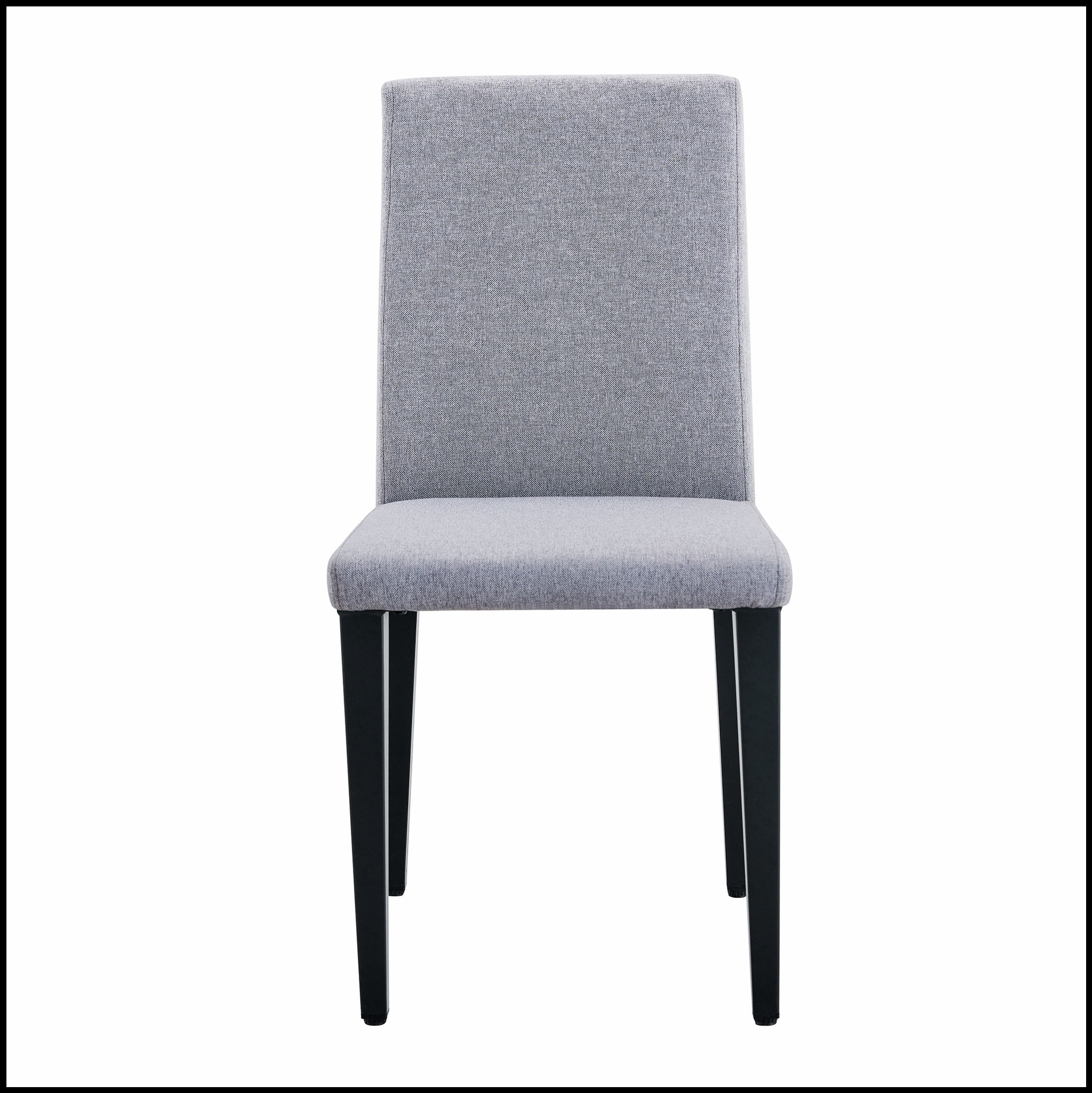 Latitude Run® Four Light Gray PU Dining Chairs, Simple and Versatile ...