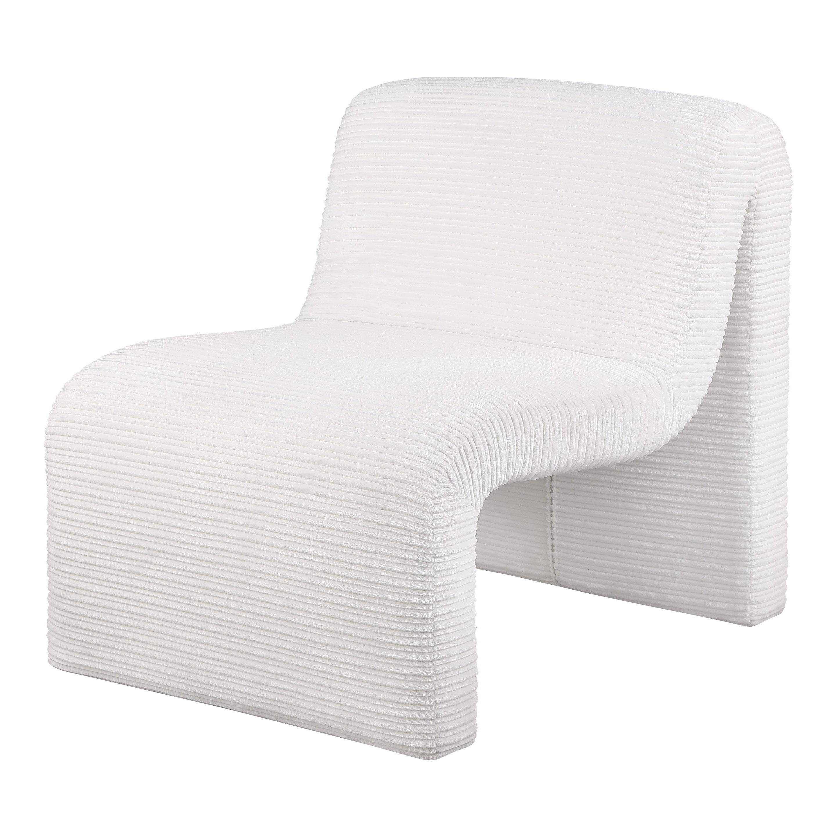 George Oliver Upholstered Curved Armless Accent Chair | Wayfair