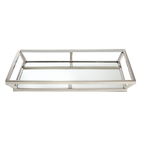 Elegance by Leeber Stainless Steel Beam Vanity Tray & Reviews | Wayfair