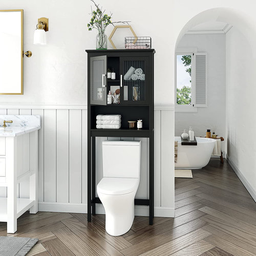 Red Barrel Studio® Vivelle Freestanding Over The Toilet Storage ...