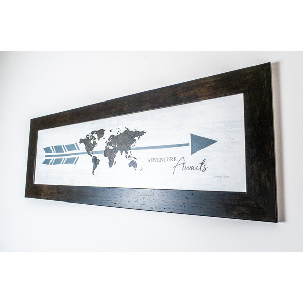 Union Rustic 'Adventure Awaits' - Picture Frame Graphic Art Print | Wayfair