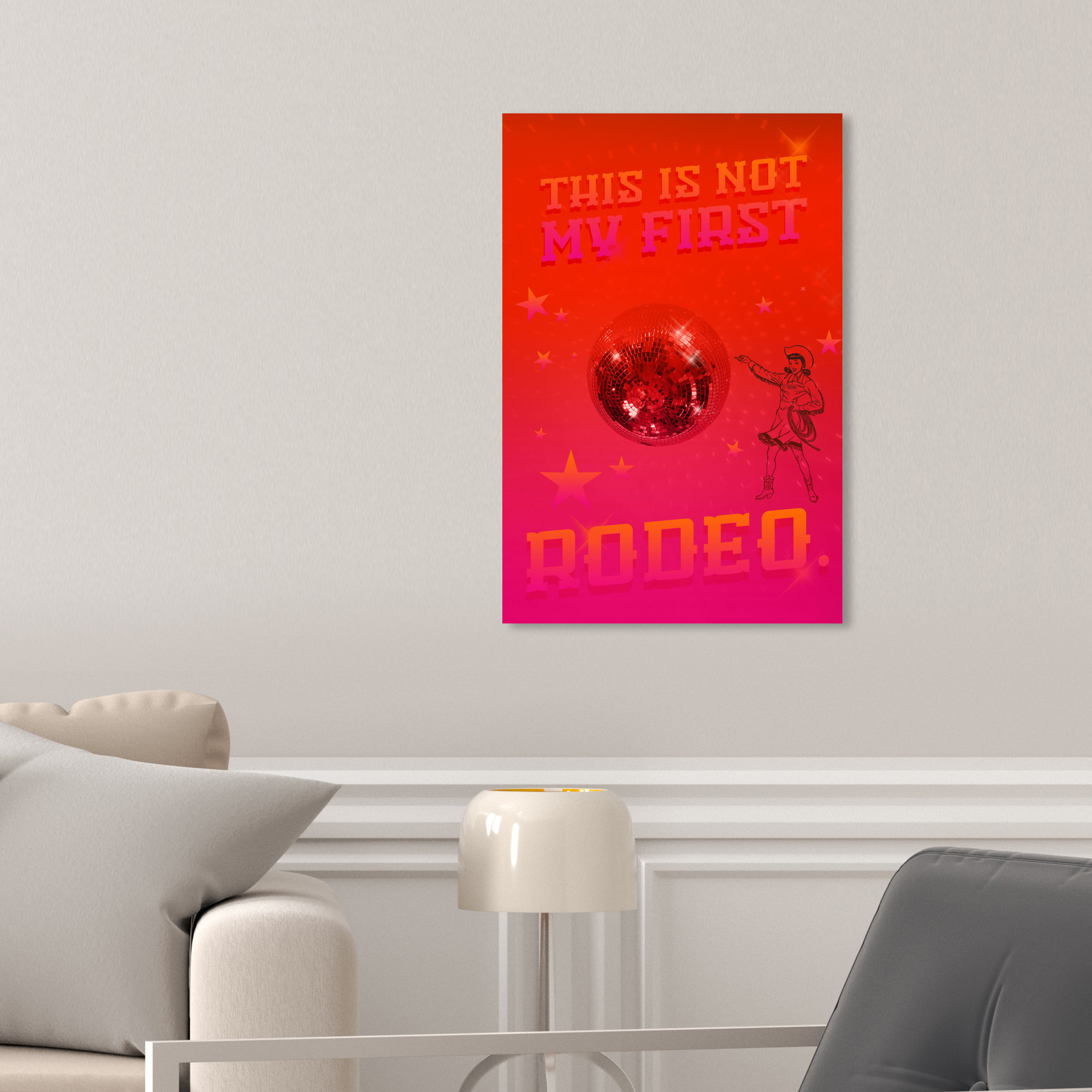 Oliver Gal Prints Not My First Rodeo - Graphic Art on Canvas | Wayfair