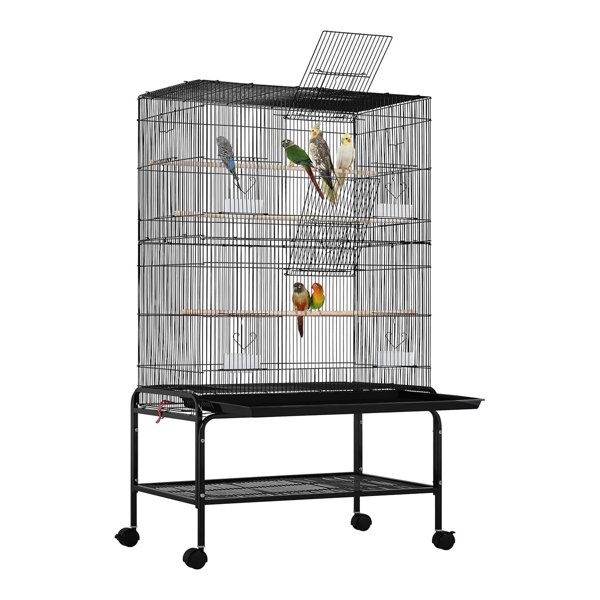 Latitude Run® Metal Bird Cage, 53 "Large Bird Cage Parrot Cage With ...