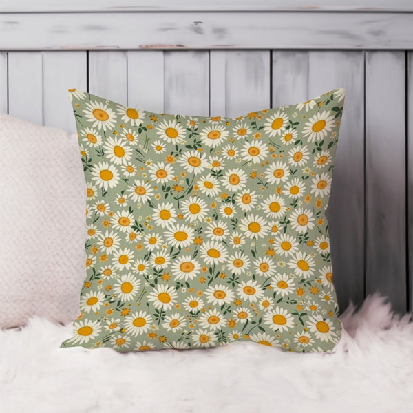 Wildon Home® Newbhard Floral Daisies II Daisy Cottage & Cottagecore ...