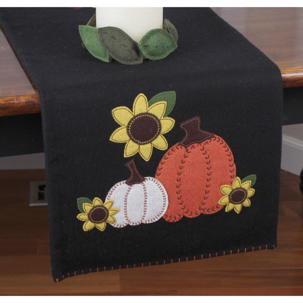 Red Barrel Studio® Derinkuyu Runner No Pattern Fall Wool Felt Table ...