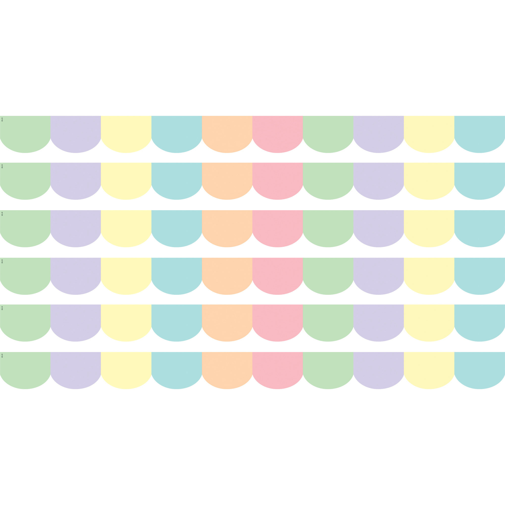 Teacher Created Resources Pastel Pop Scalloped Border Trim | Wayfair